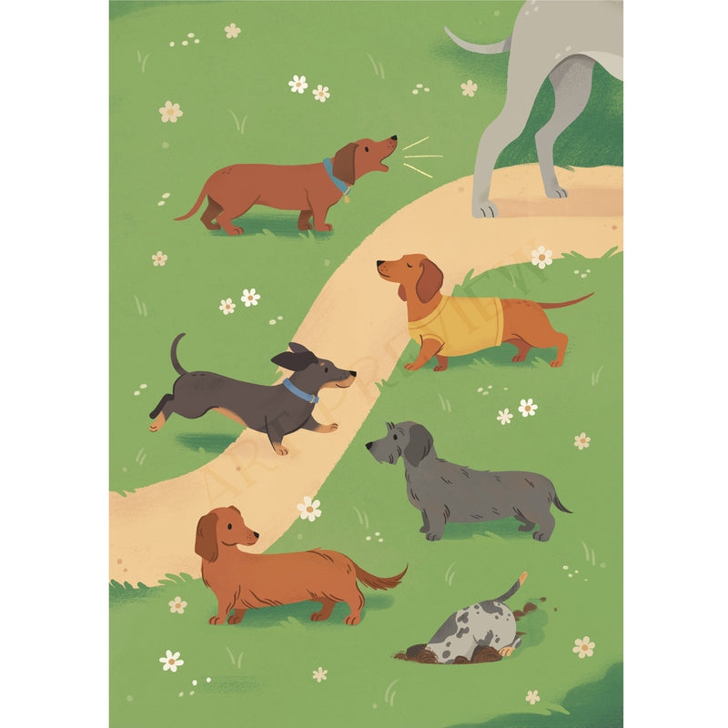 Map dachshunds – Presenteum | De online winkel voor kaarten, puzzels en ...